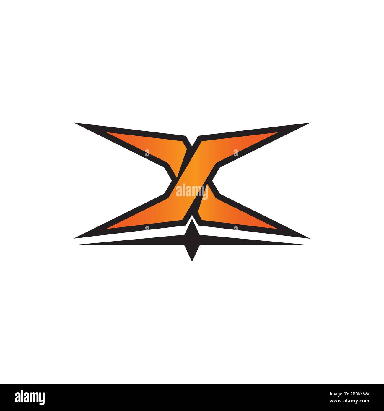 sporty powerfull initial X Letter logo design vector concept ...