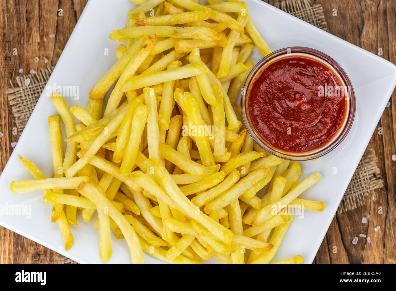 Close up slice french fries hi-res stock photography and images - Alamy