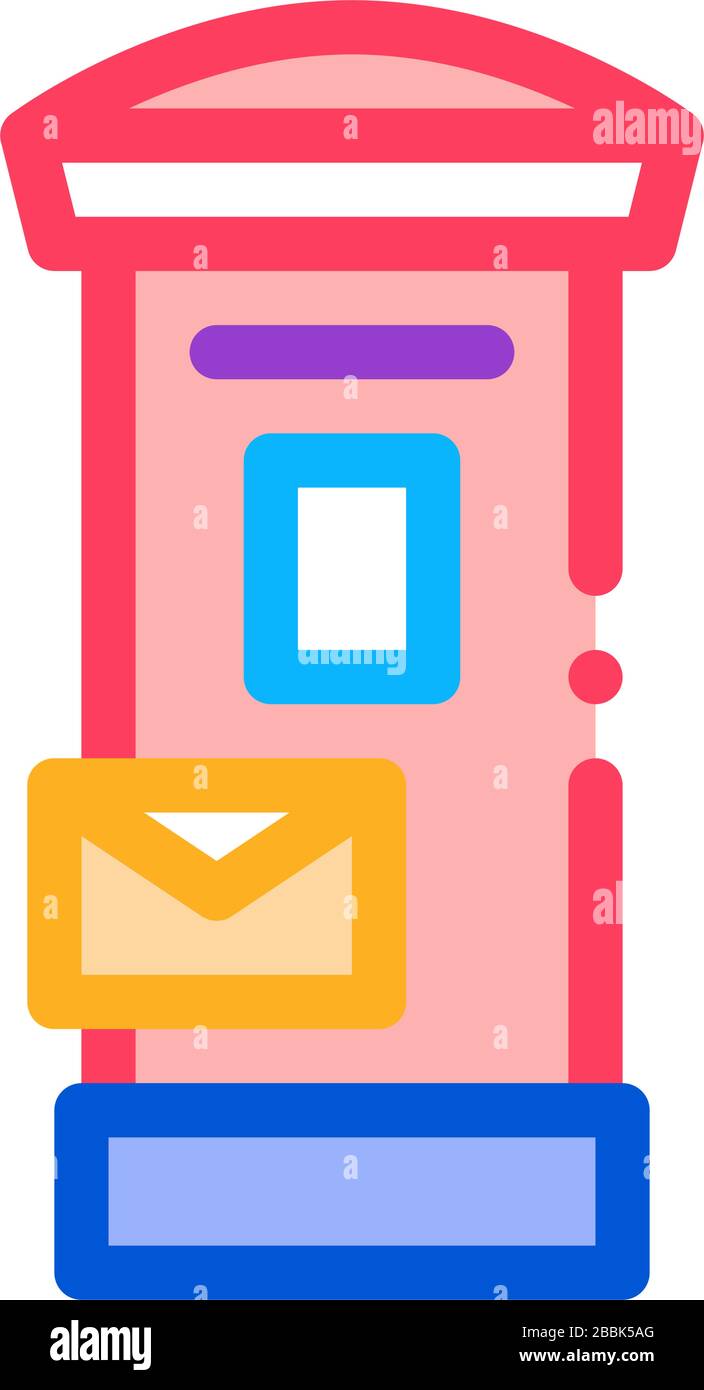 post machine icon vector outline illustration Stock Vector Image & Art ...