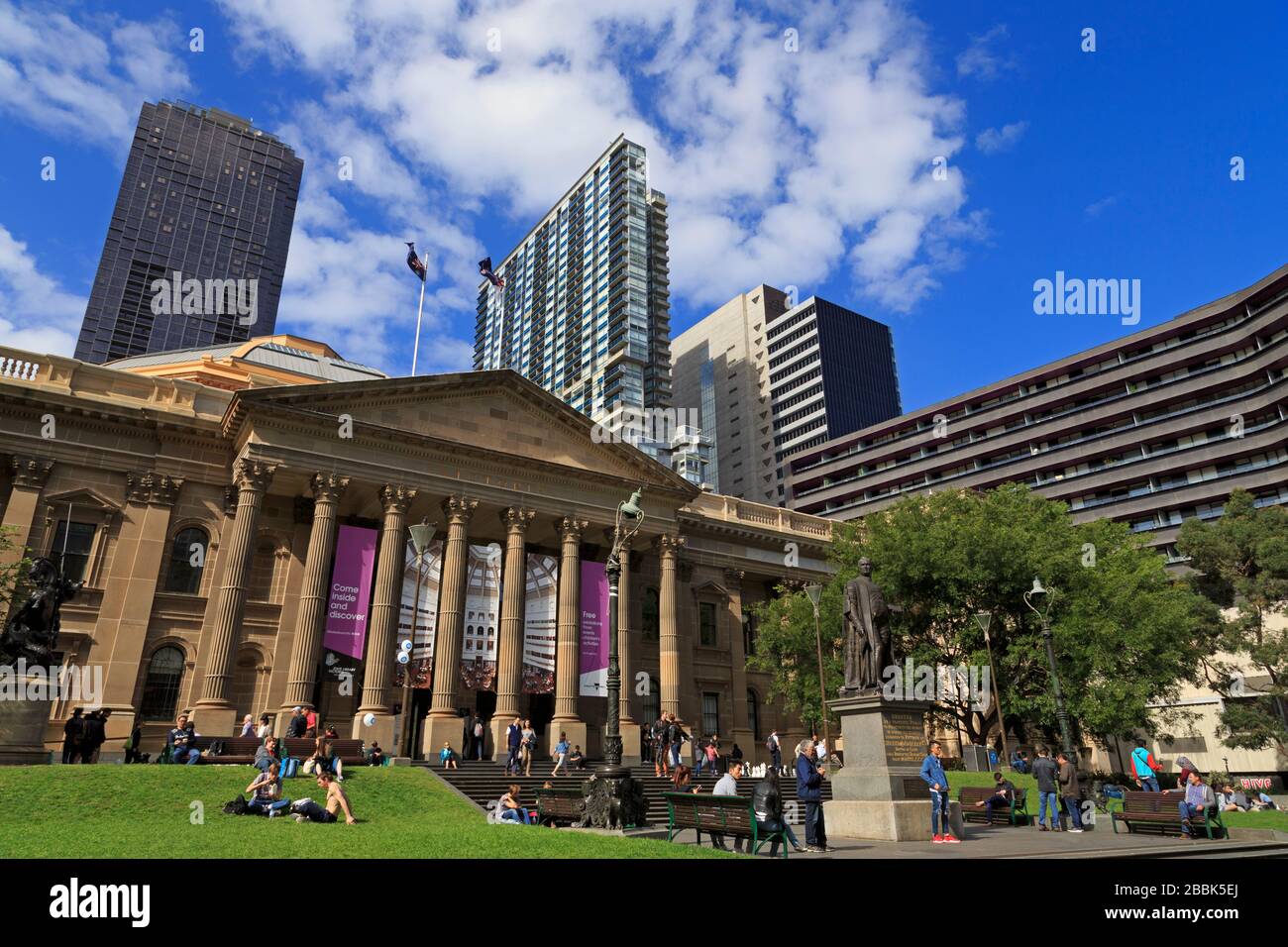 State Library of Victoria, Melbourne, Victoria, Australia Stock Photo ...
