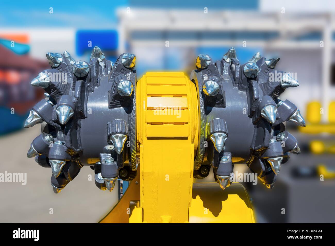 Continuous heading machine, heavy coal mining equipment Stock Photo - Alamy