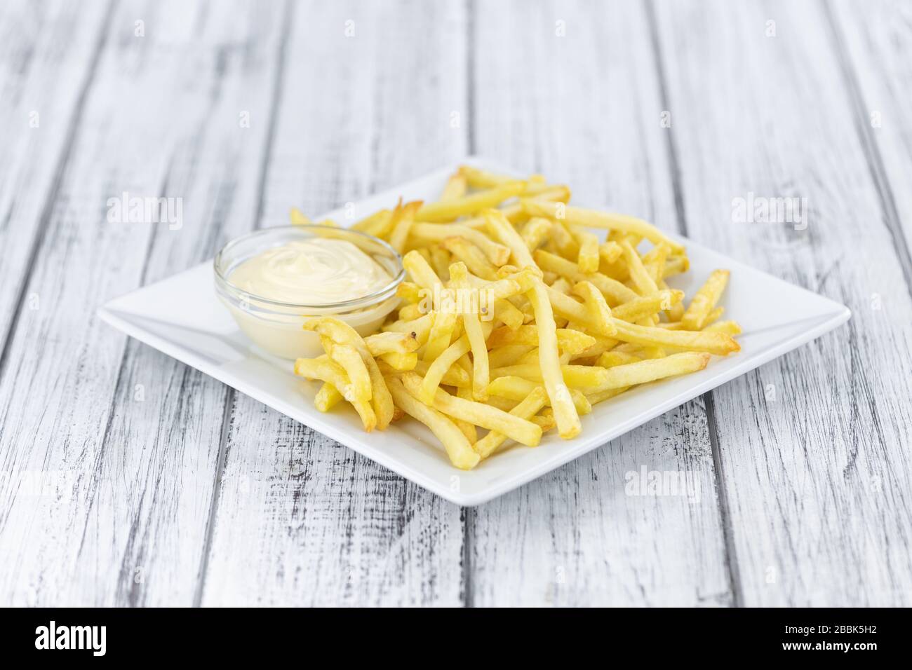 Portion of homemade French Fries (close-up shot; selective focus Stock ...