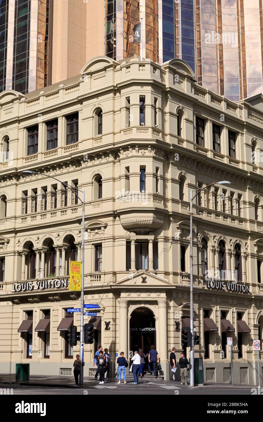 Corner of Russel & Collins Streets, Melbourne, Victoria, Australia ...