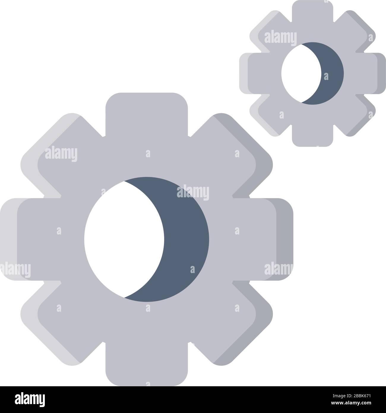 moving gear on white background vector illustration design Stock Vector ...