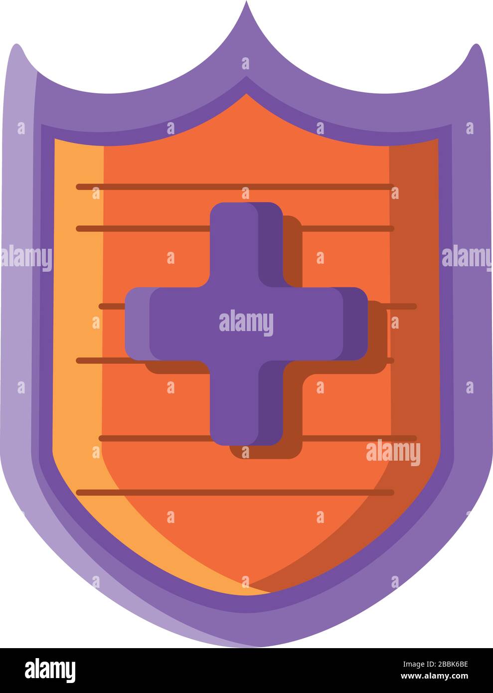 shield with cross on white background vector illustration design Stock ...