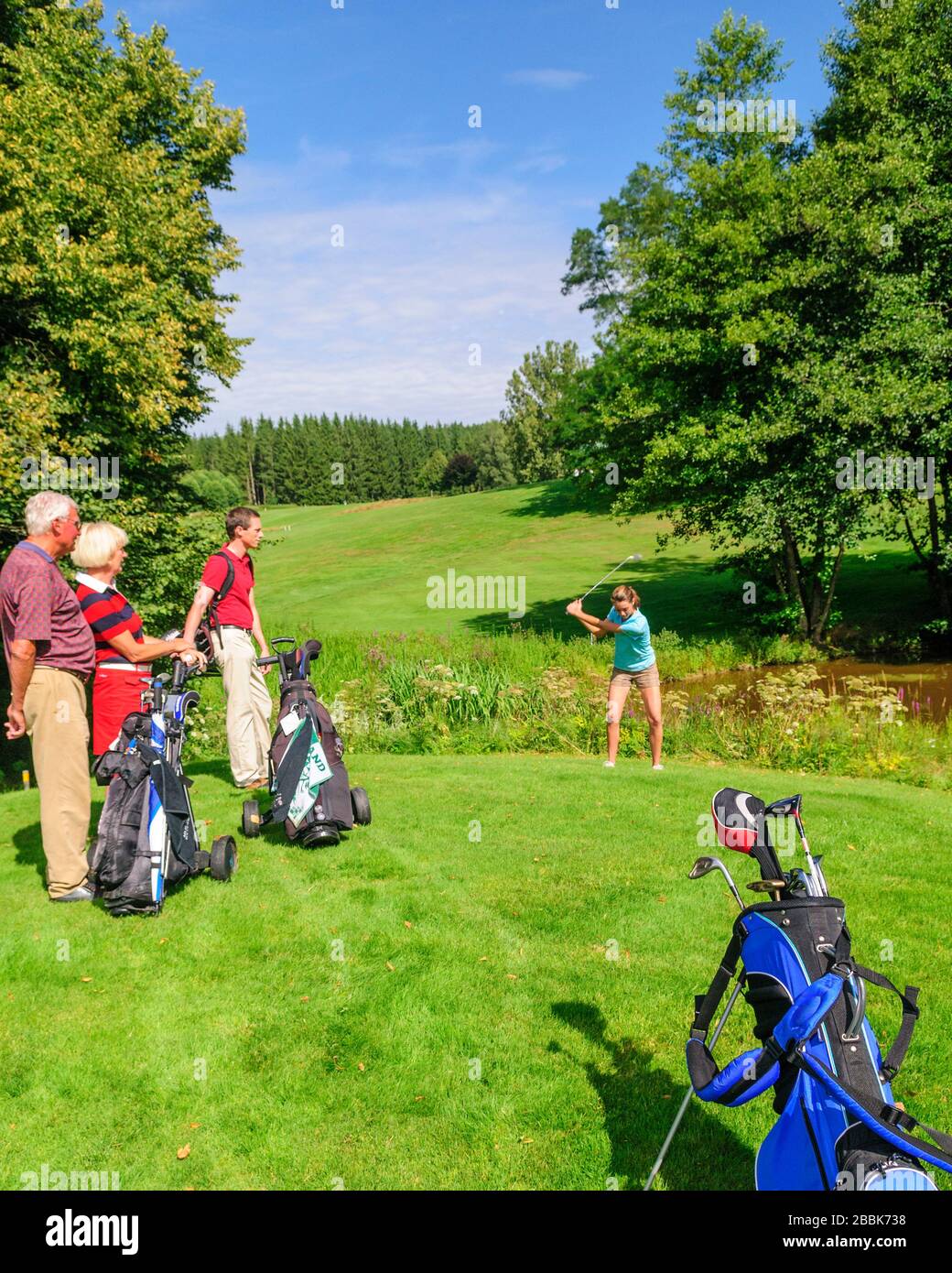 Group golfers relaxed on hi-res stock photography and images - Alamy