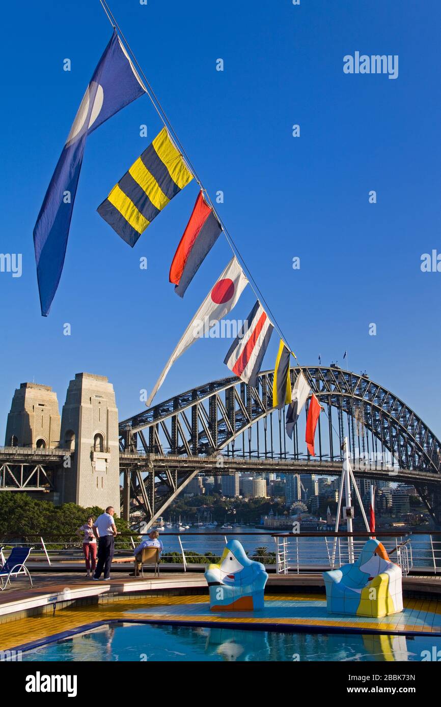 International Code Flags & Sydney Harbour Bridge,New South Wales ...