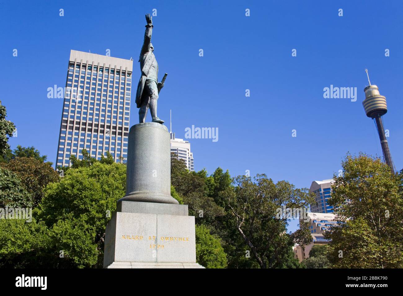 Captain Cook Statue in Hyde Park,Central Business District,Sydney,New ...