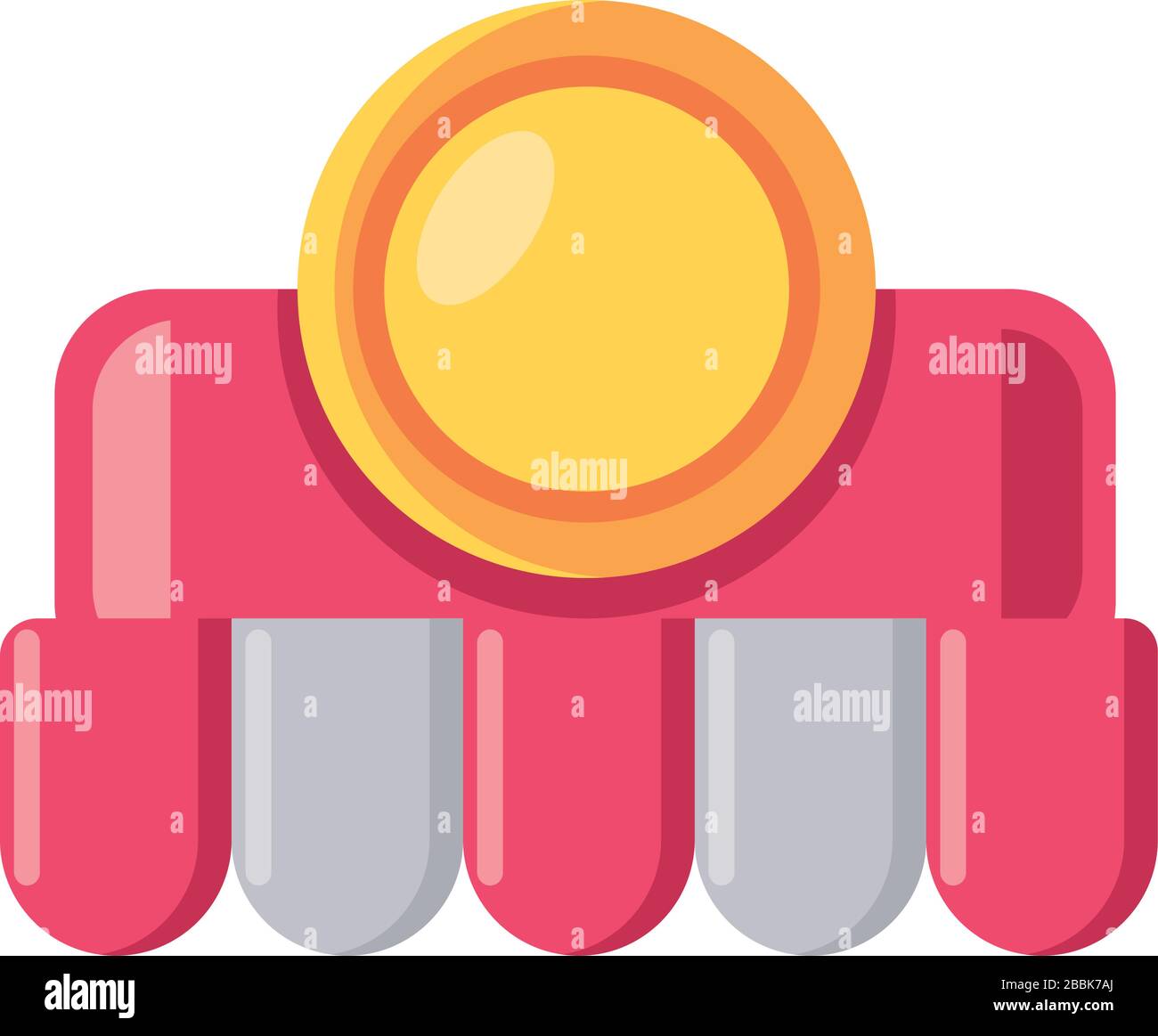 coin with shop on white background vector illustration design Stock ...