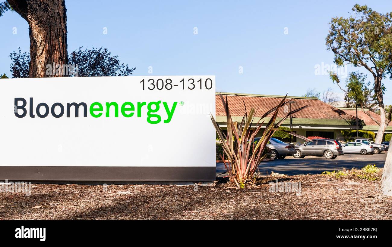 Mar 30, 2020 Sunnyvale / CA / USA - Bloom Energy headquarters in ...