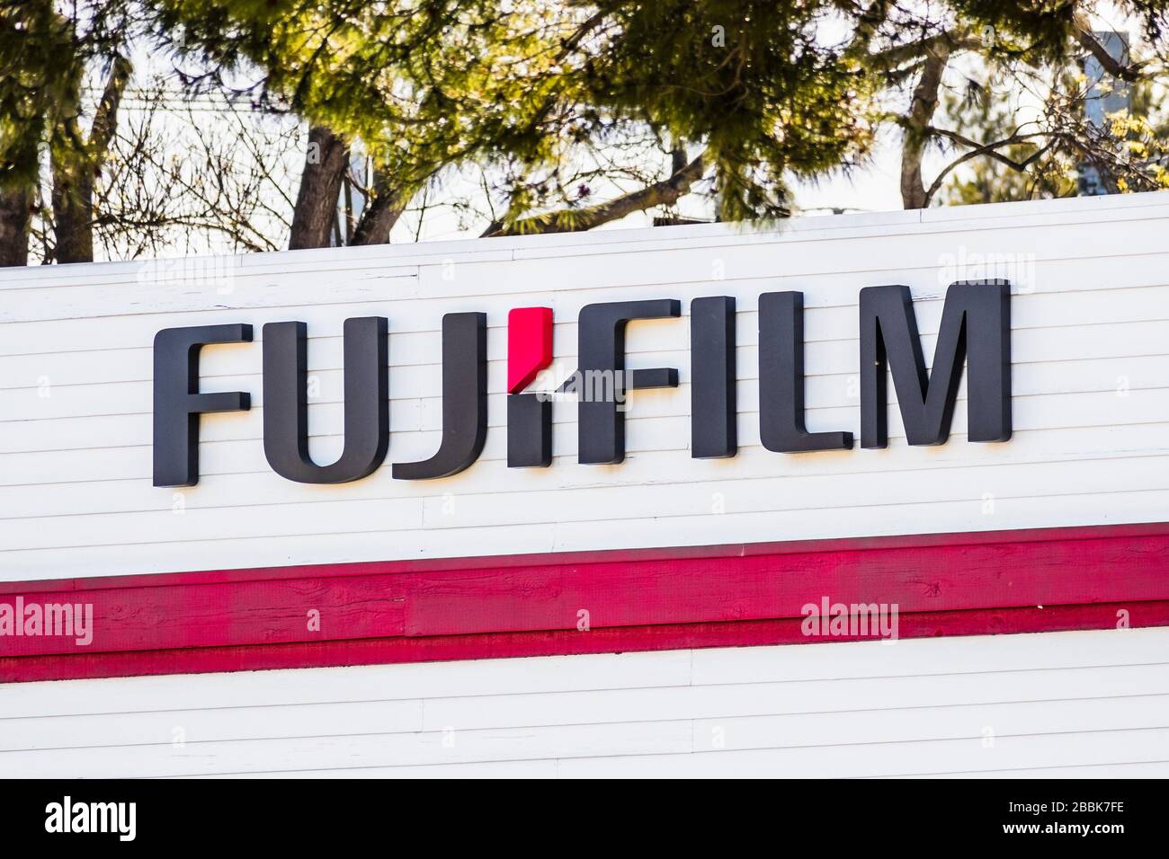Mar 30, 2020 Santa Clara / CA / USA - Close up of Fujifilm logo ...