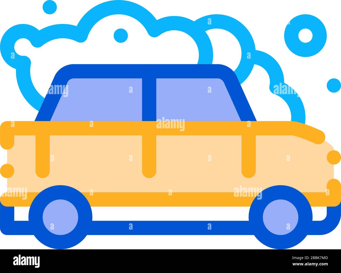 manual car wash icon vector outline illustration Stock Vector Image ...