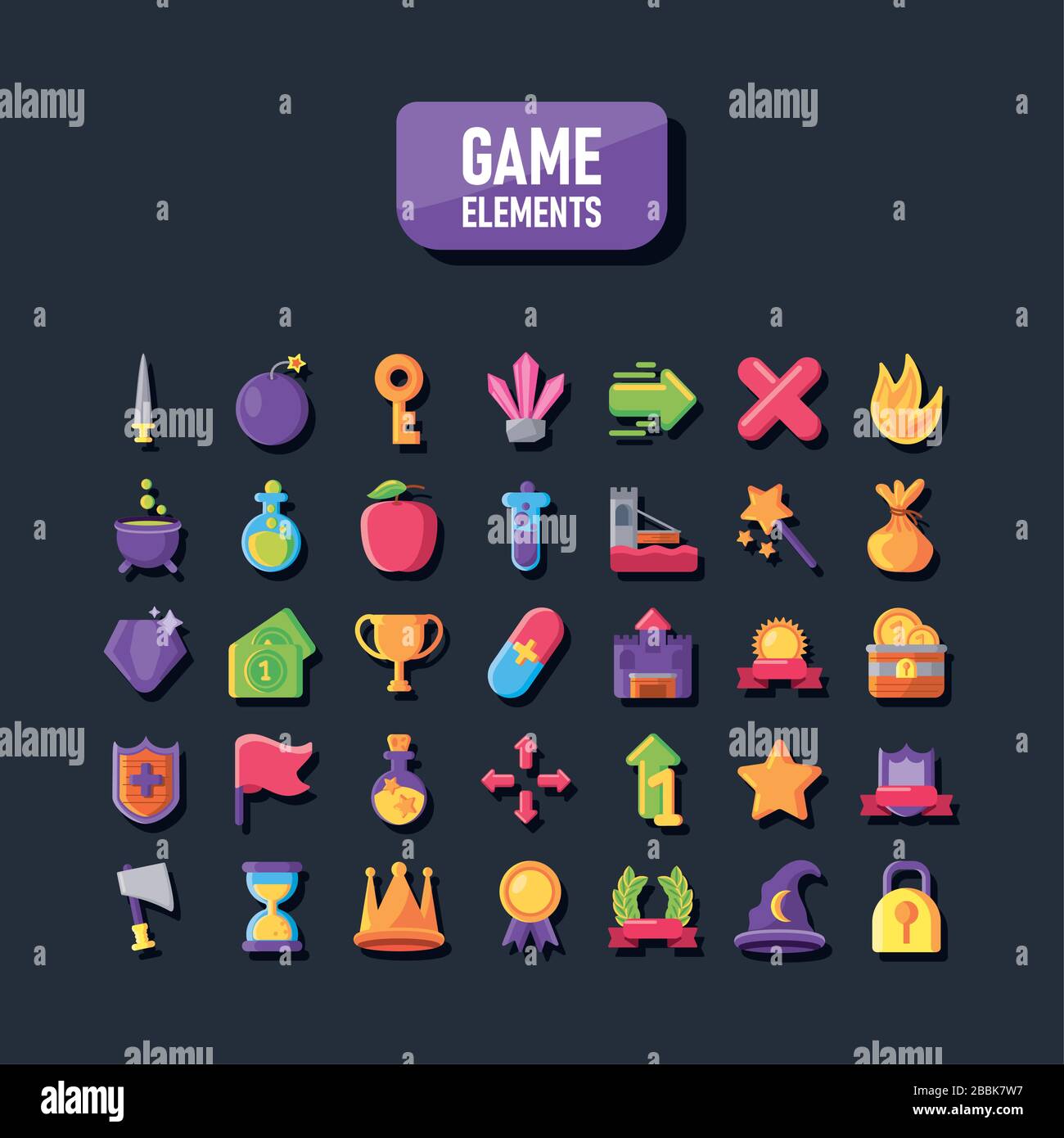 set of icons video game on white background vector illustration design ...