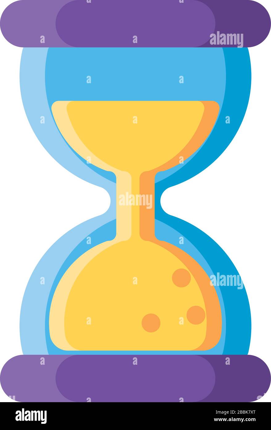 cute hourglass on white background vector illustration design Stock ...