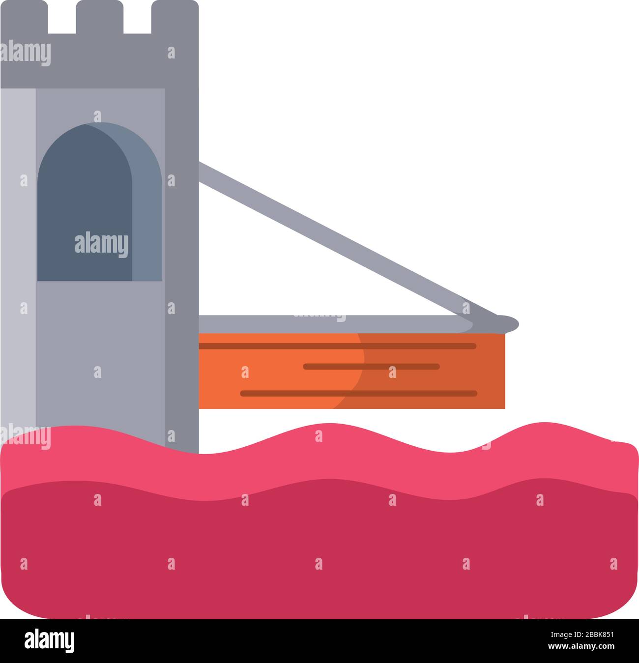 castle bridge on white background vector illustration design Stock ...