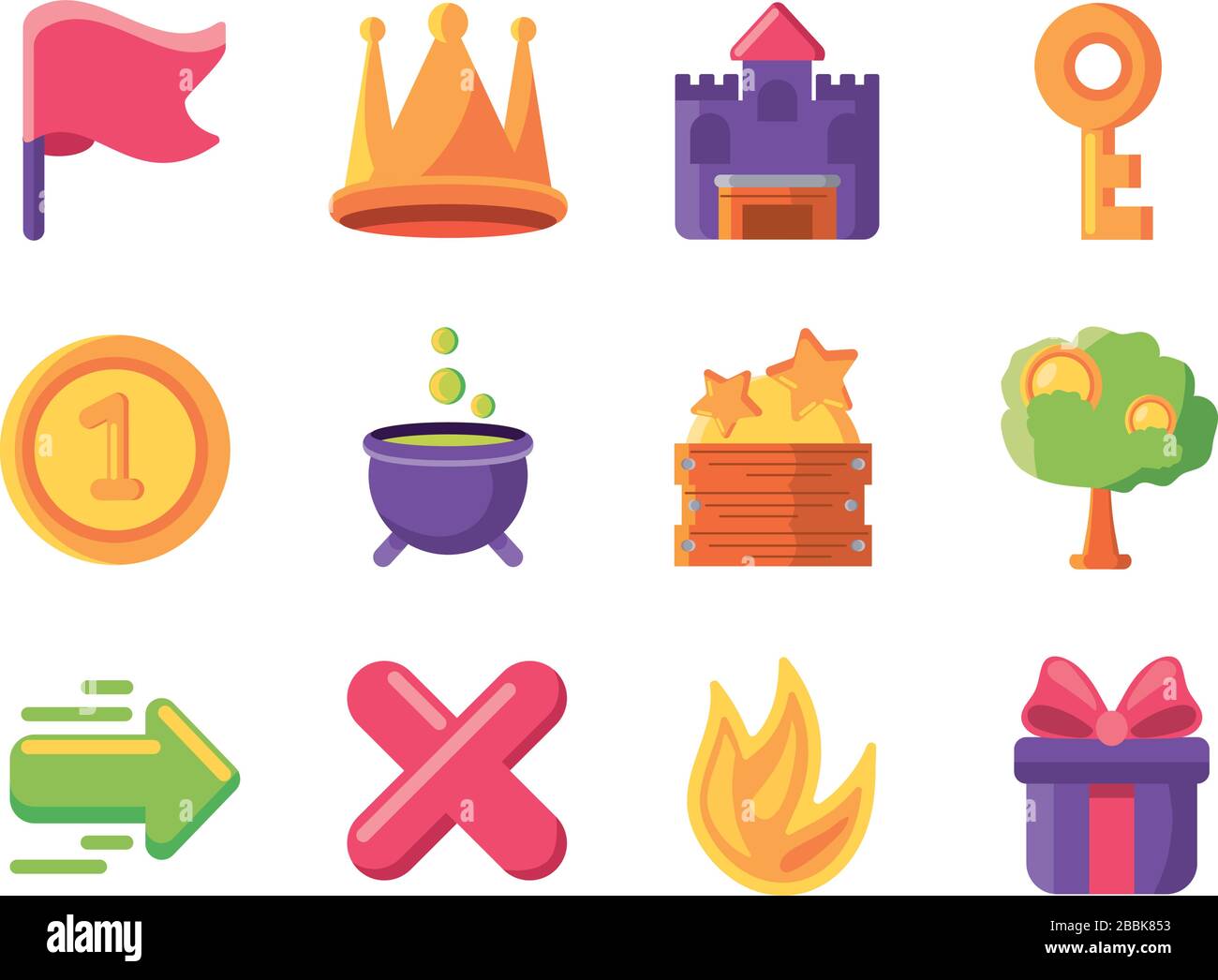 set of icons video game on white background vector illustration design ...
