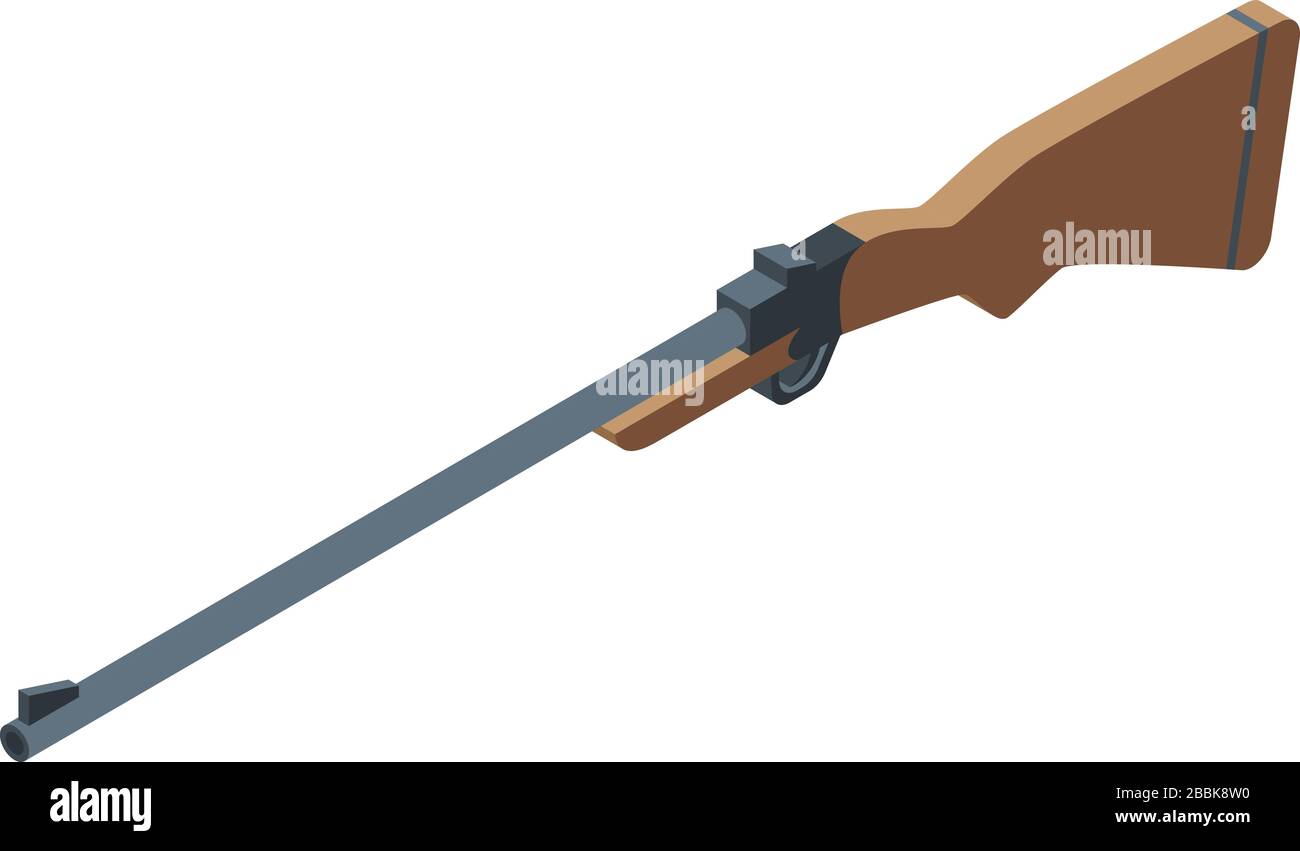 Rifle gun wooden trigger Stock Vector Images - Alamy