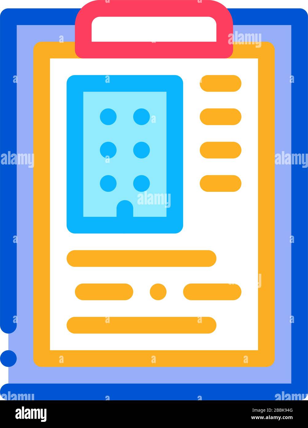 estimate house information icon vector outline illustration Stock ...