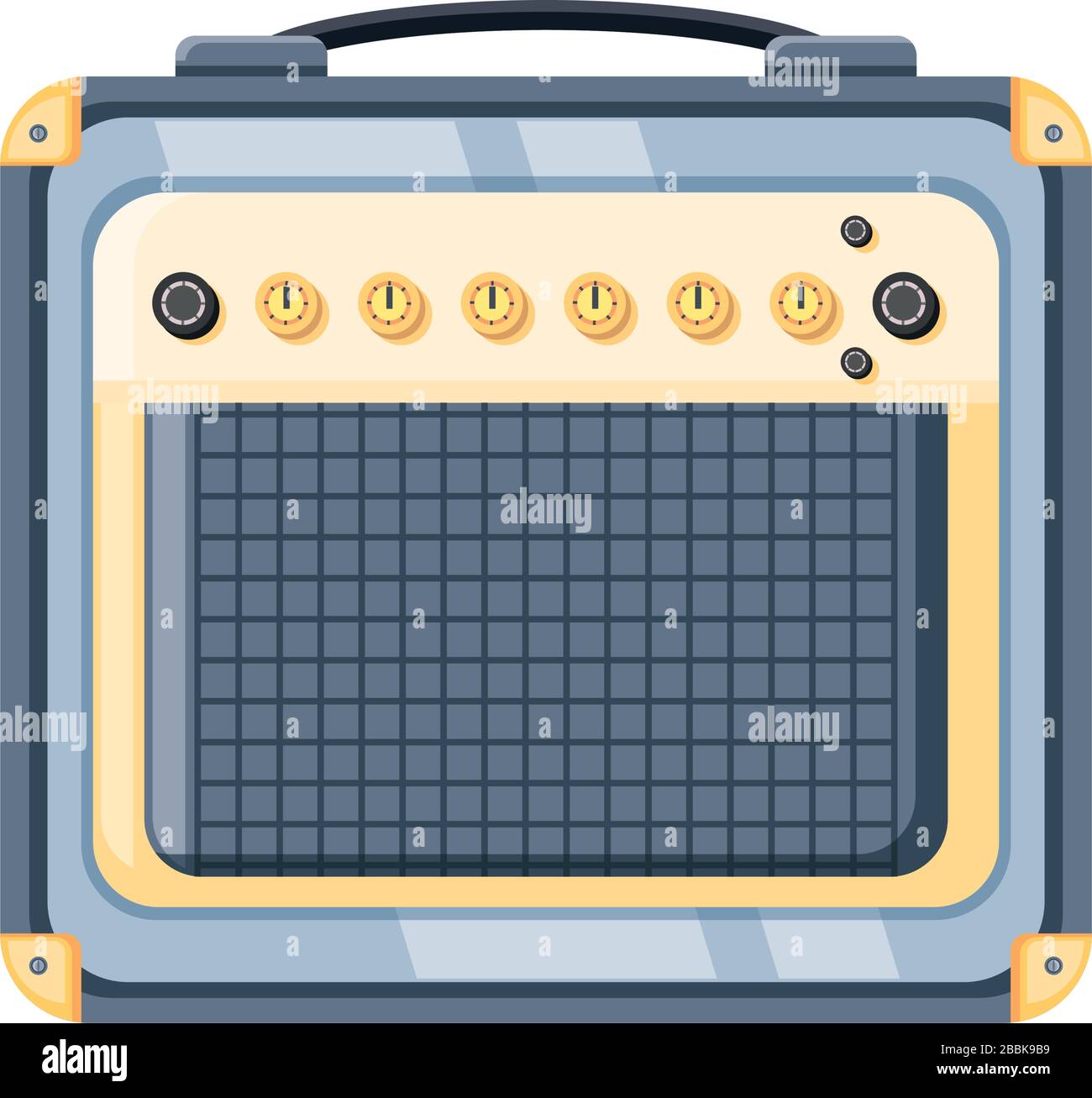 sound amplifier on white background vector illustration design Stock ...