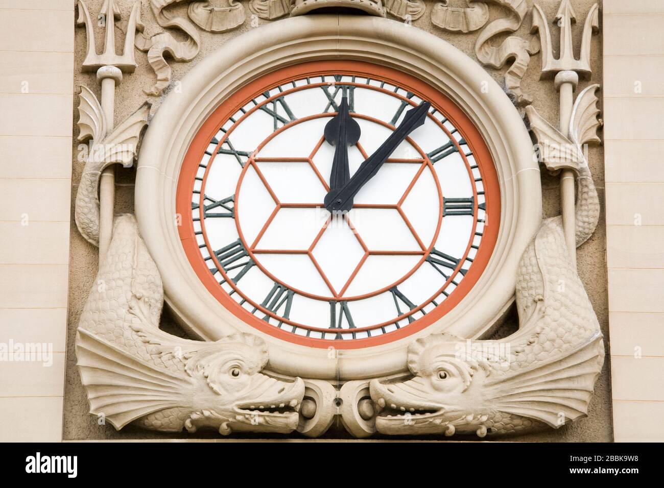 Clock on the Customs House,Circular Quay,Sydney,New South Wales ...