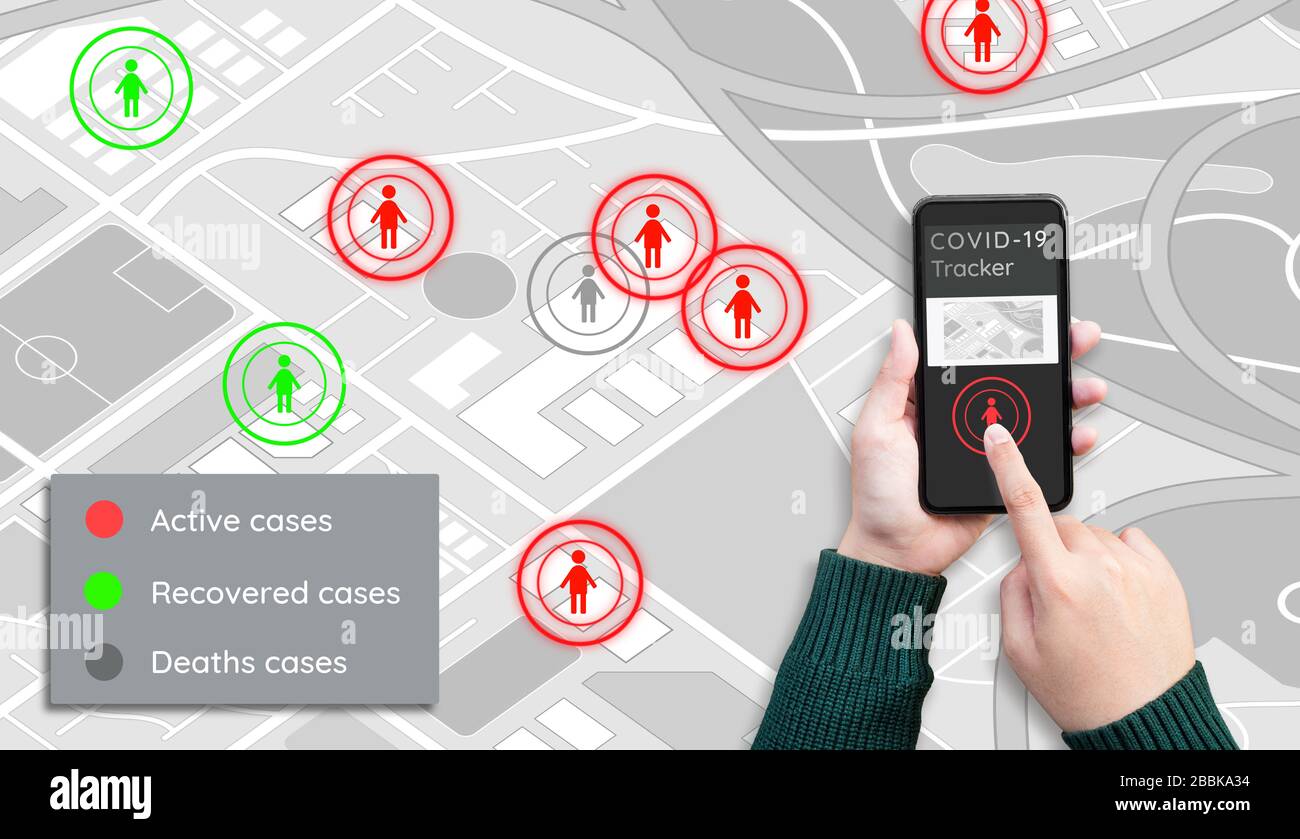 Covid 19 tracking map hi-res stock photography and images - Alamy