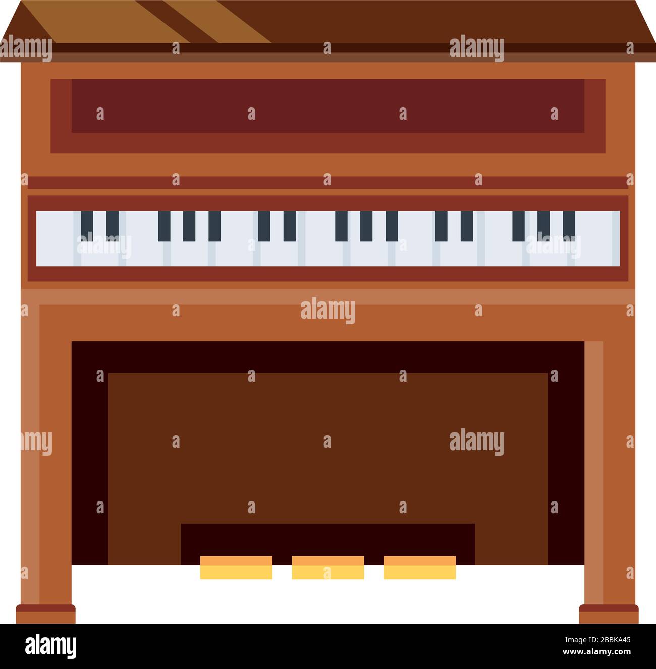 Vintage upright piano Stock Vector Images - Alamy