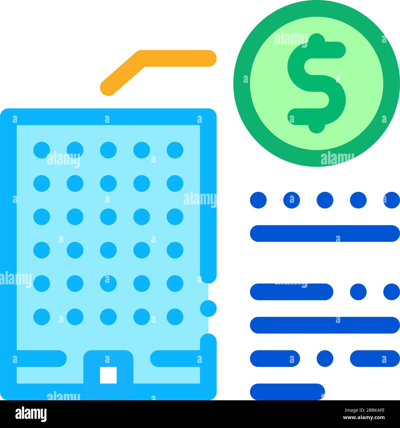 building cost icon vector outline illustration Stock Vector Image & Art ...