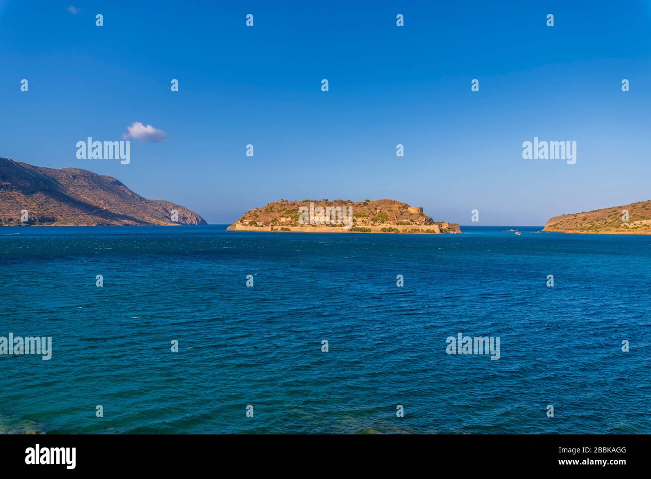 Aerial view of Spinalonga Island, Crete, Greece Stock Photo - Alamy