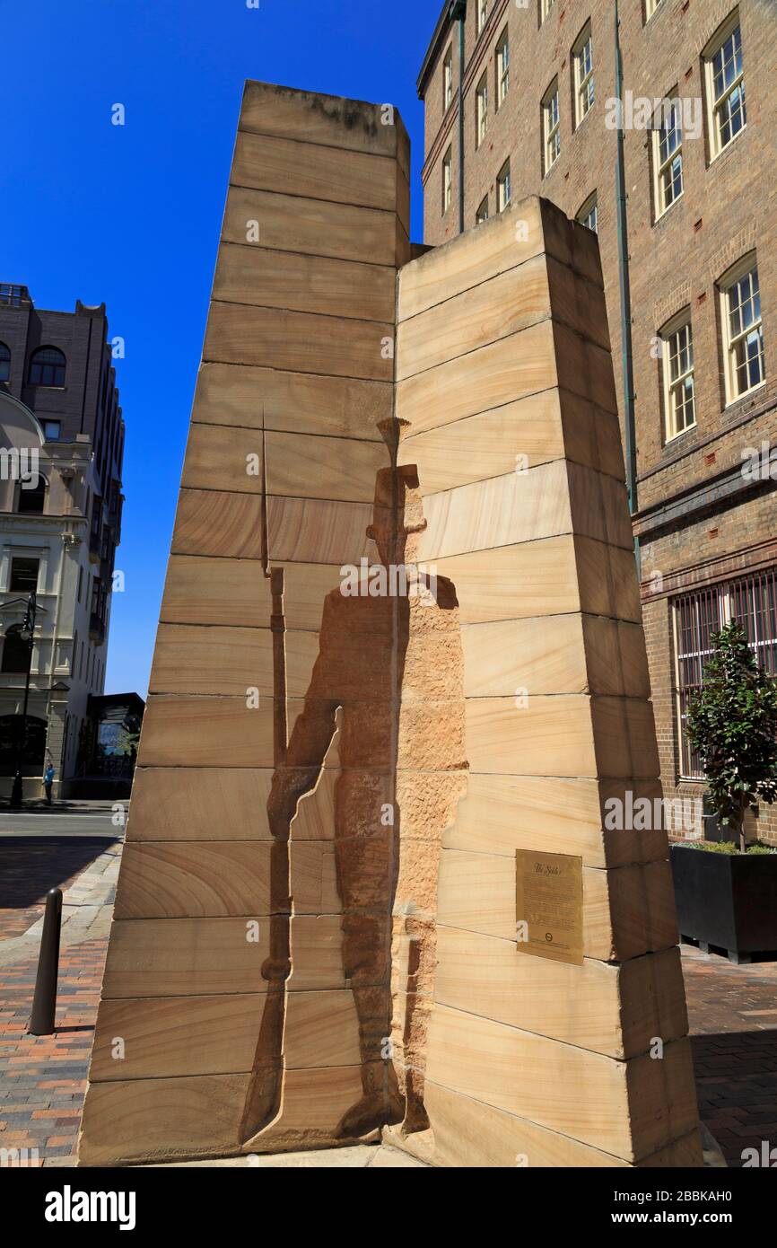 Settler's Monument, The Rocks, Sydney, New South Wales, Australia Stock ...