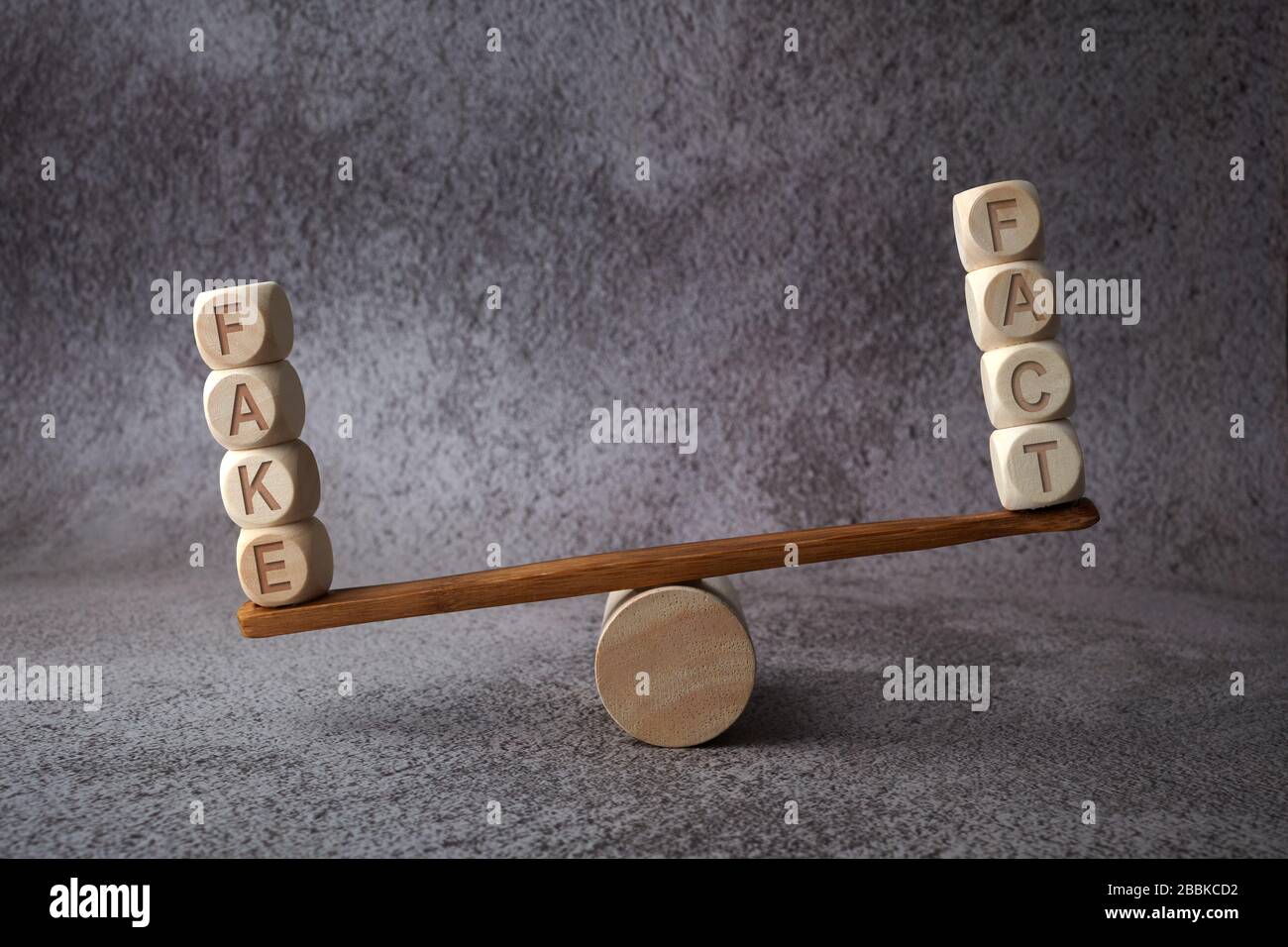 Fake news concept. Social media concept. Balance scale Stock Photo - Alamy