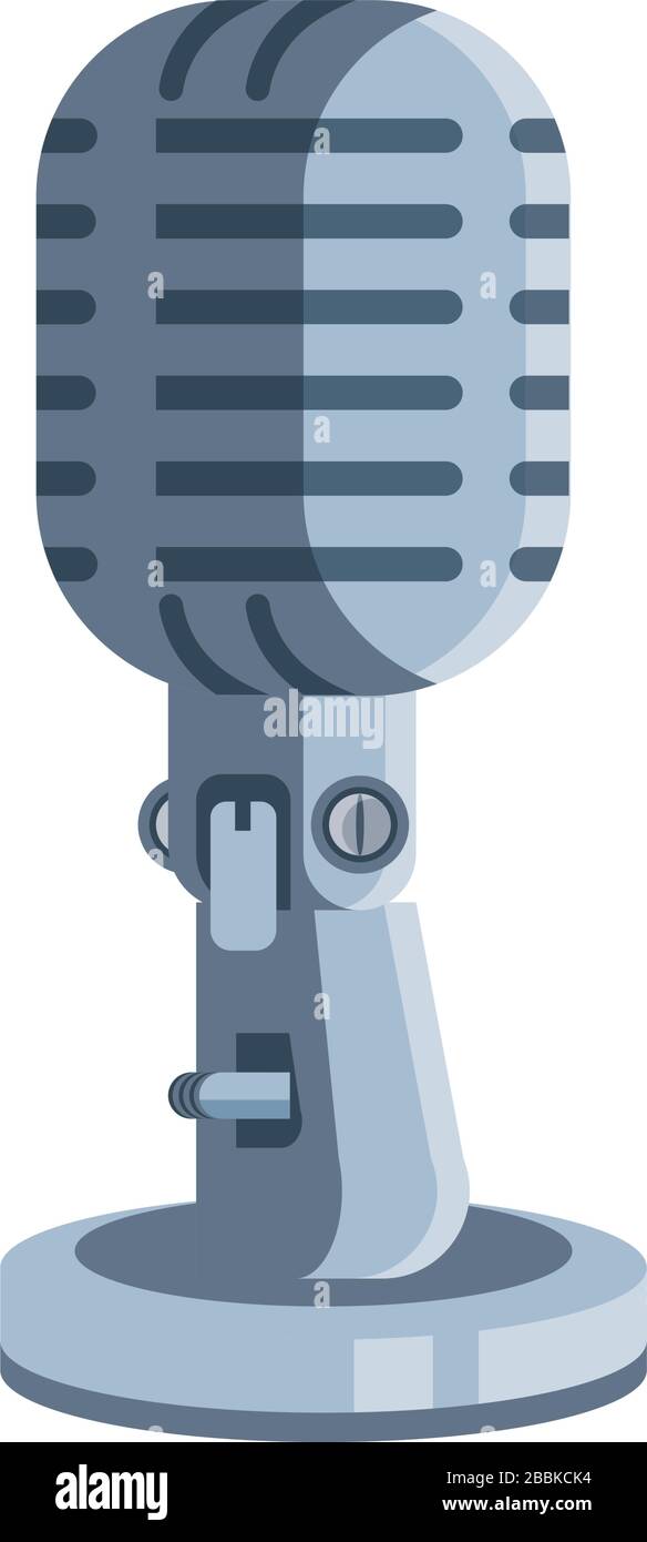 radio microphone on white background vector illustration design Stock ...