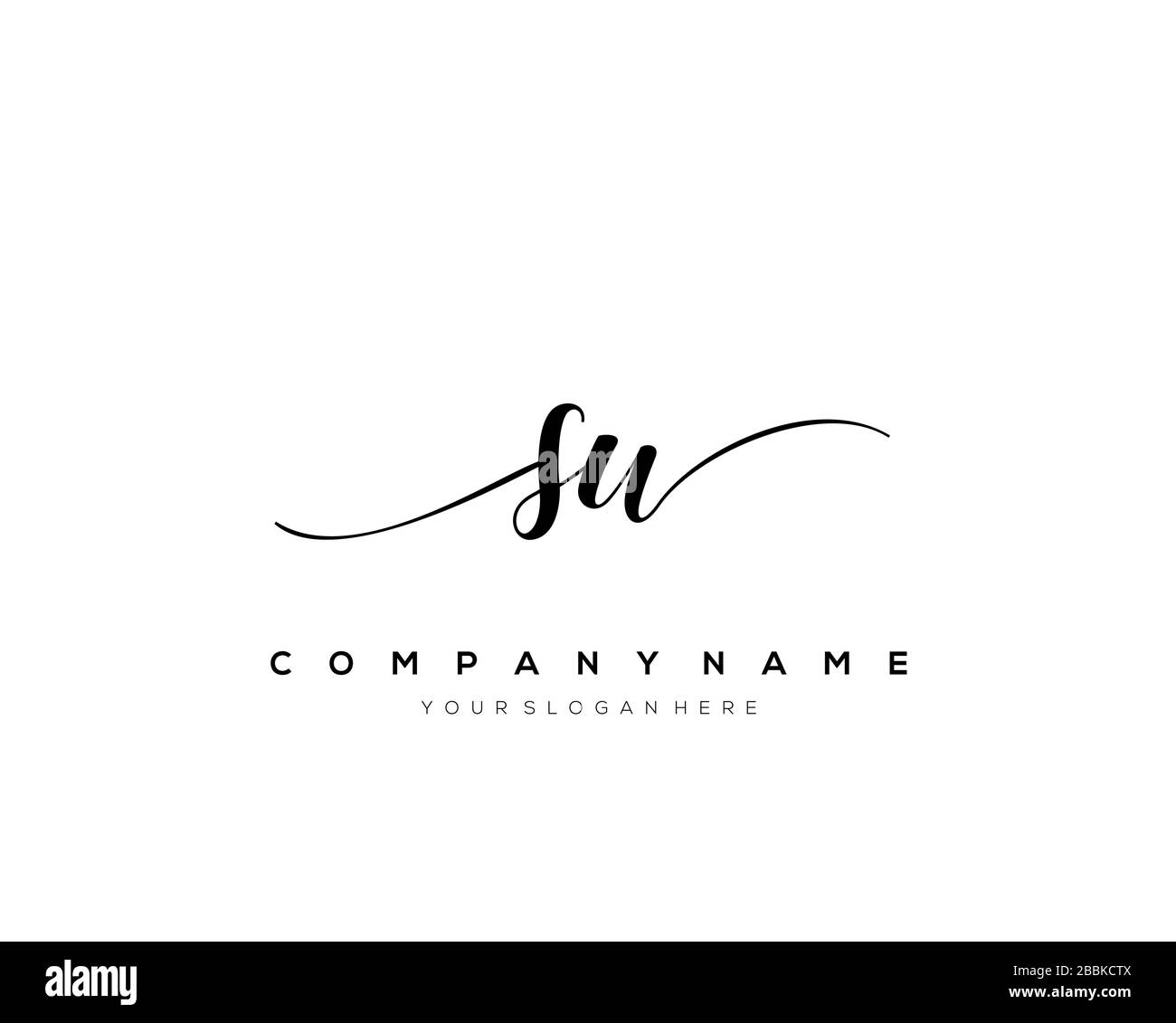 SW Initial Letter handwriting logo hand drawn template vector, logo for ...