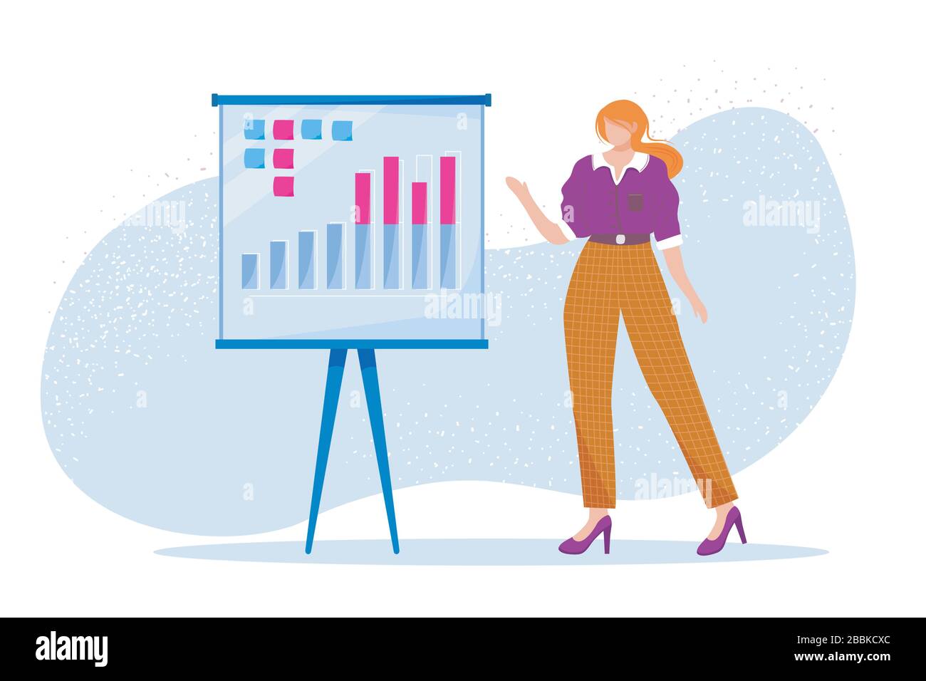 Business presentation flat vector illustration Stock Vector Image & Art ...