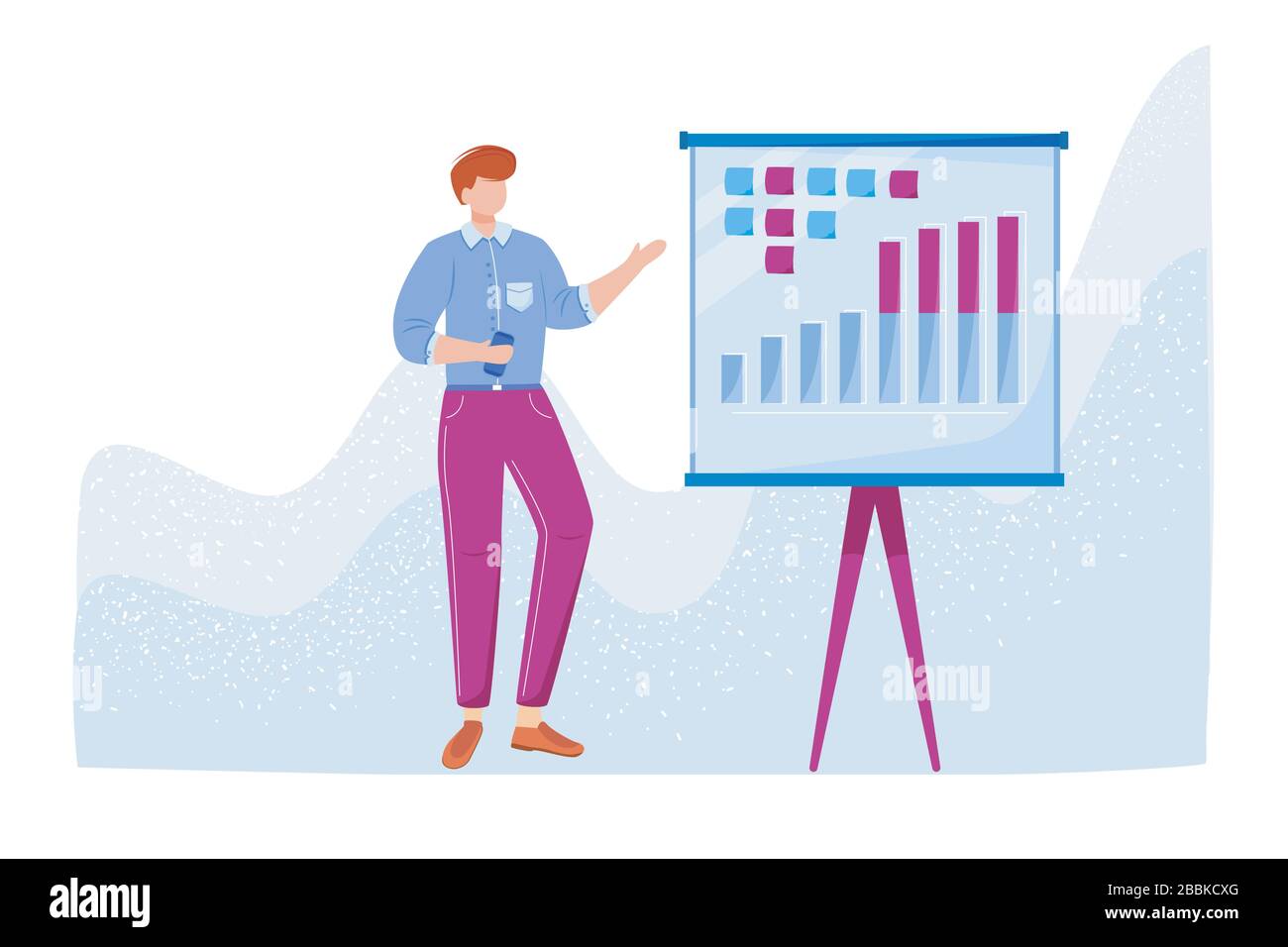 Office employee flat vector illustration Stock Vector Image & Art - Alamy