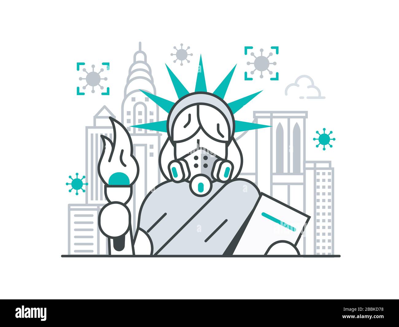 Quarantine city Cut Out Stock Images & Pictures - Alamy