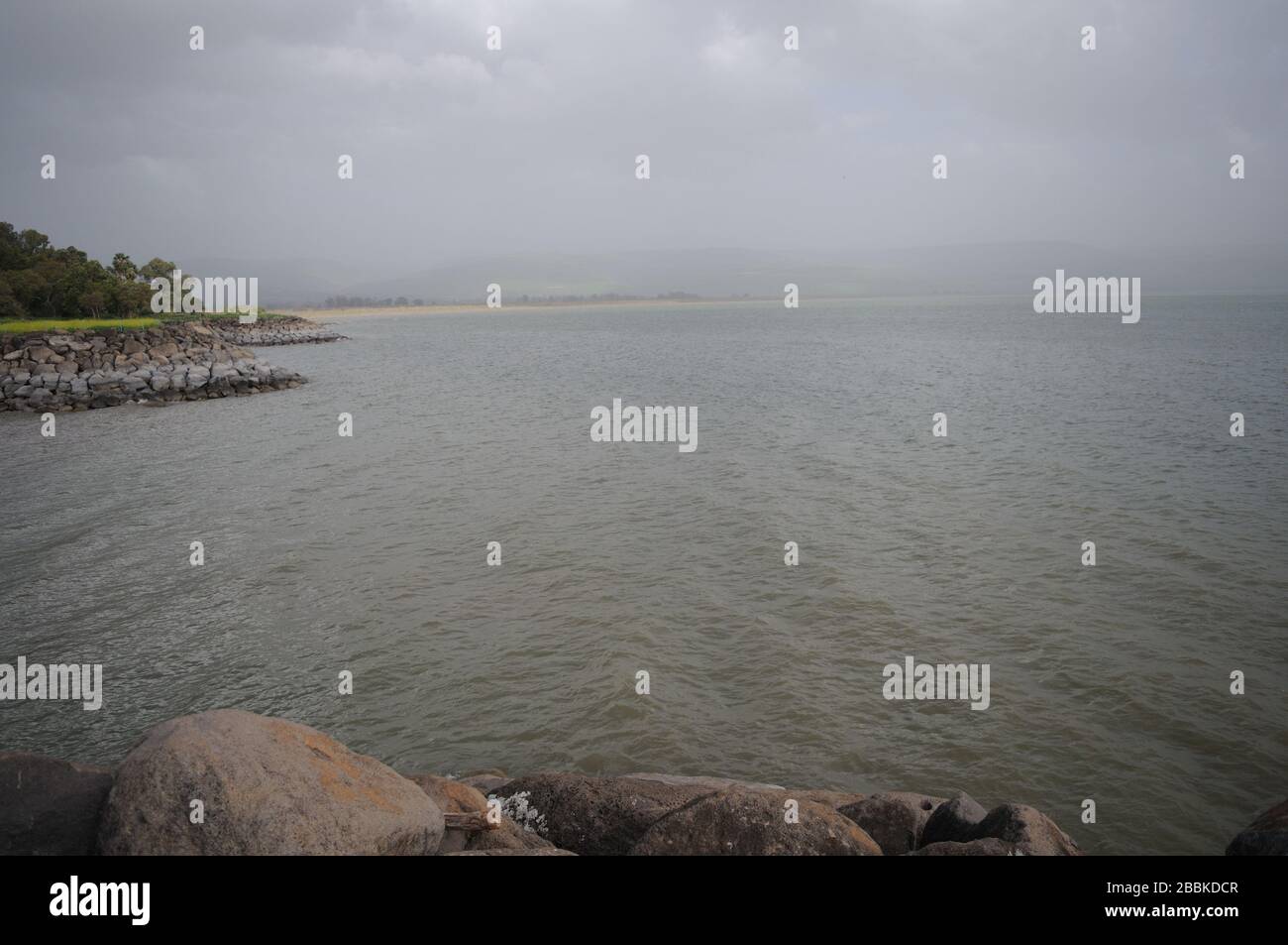 Lake water horizon landscape. Lake landscape Stock Photo - Alamy