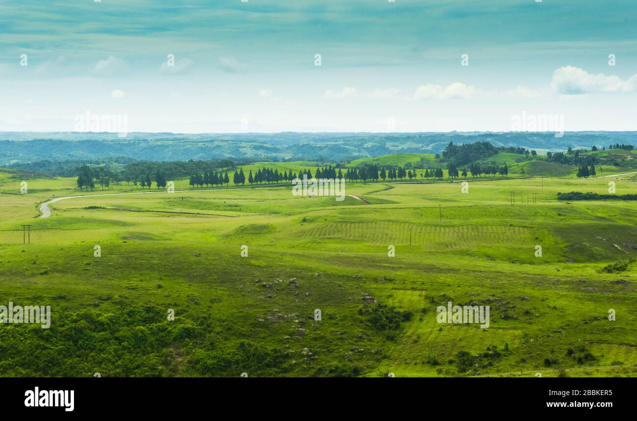 Mountain rolling plateau of khasi hills meghalaya Stock Photo - Alamy