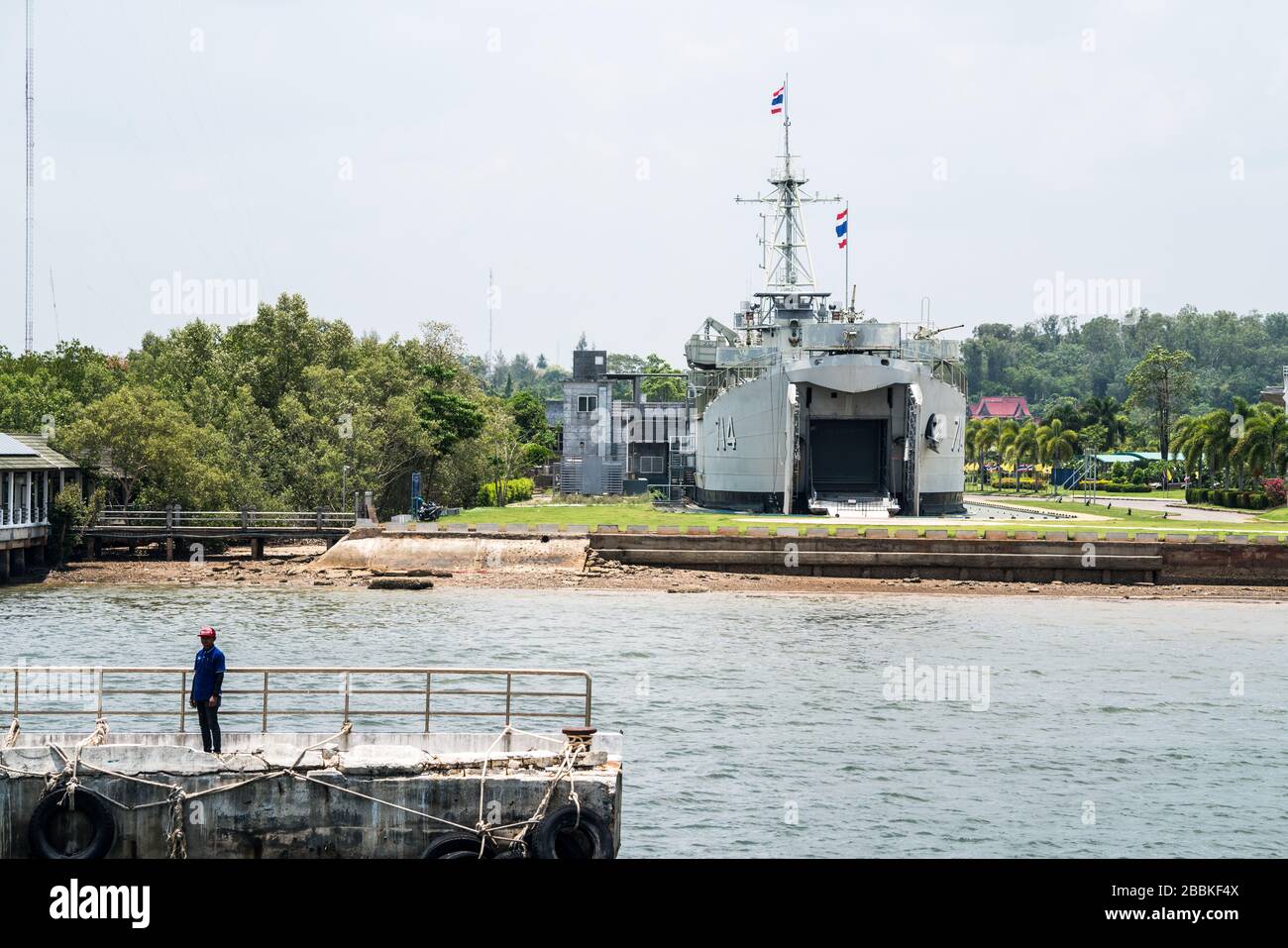 HM Lanta War Ship Museum, Krabi, Thailand, Asia Stock Photo - Alamy