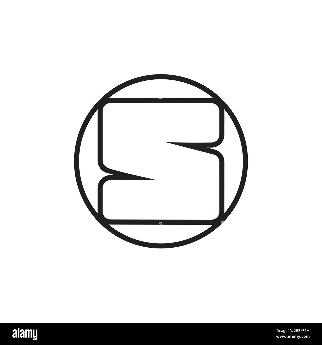 letter s simple square geometric logo vector Stock Vector Image & Art ...