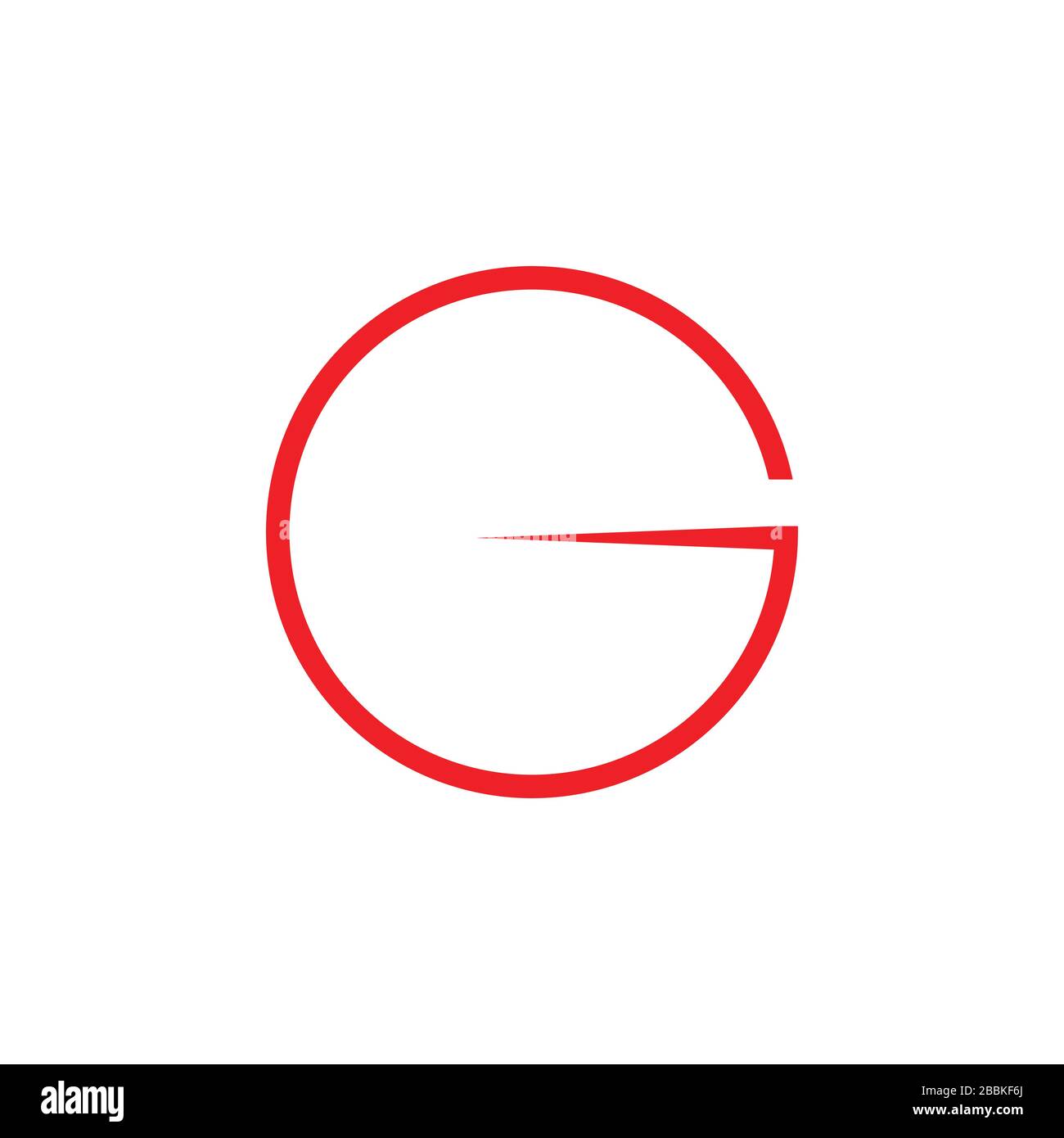 letter g simple geometric thin line logo vector Stock Vector Image ...