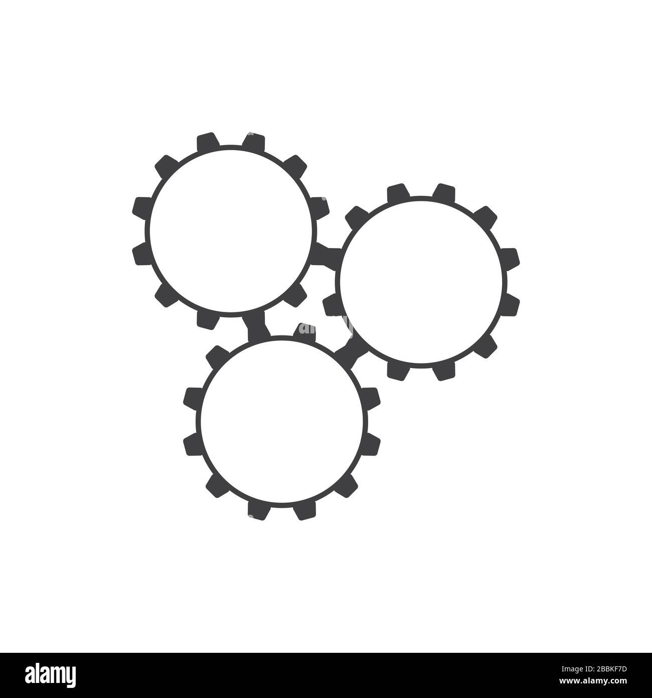 cog wheels circle linked symbol vector Stock Vector Image & Art - Alamy