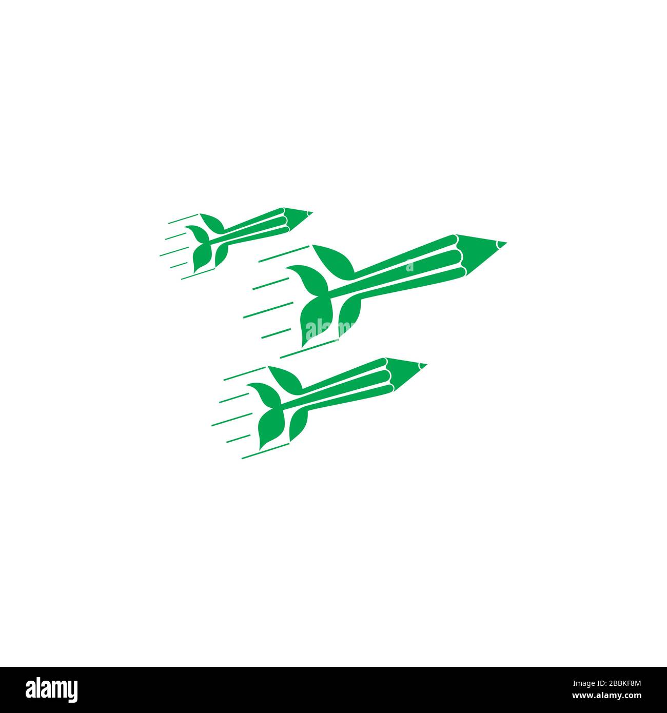 pencil arrow fast education target logo vector Stock Vector Image & Art ...