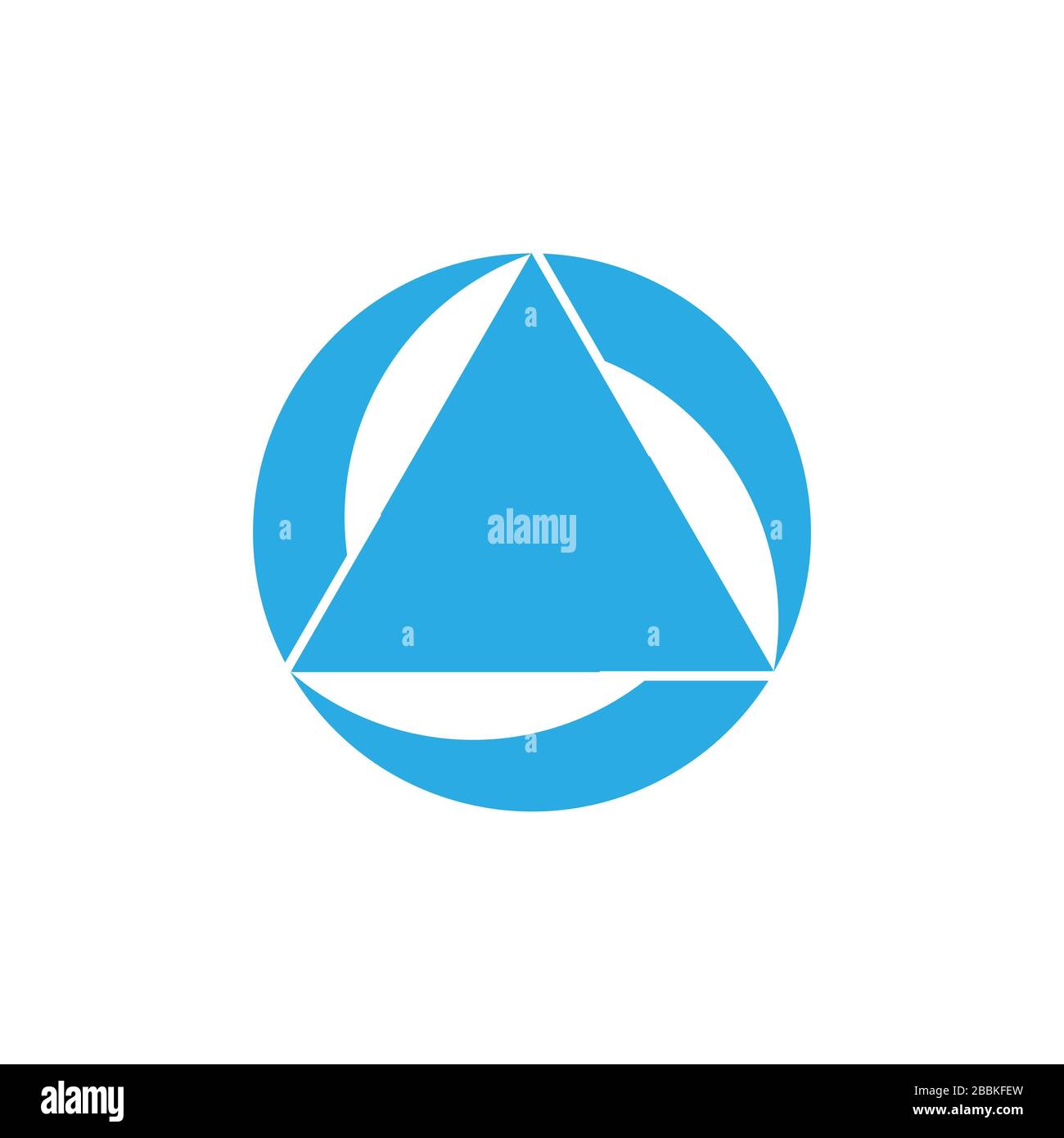 triangle circle motion design logo vector Stock Vector Image & Art - Alamy