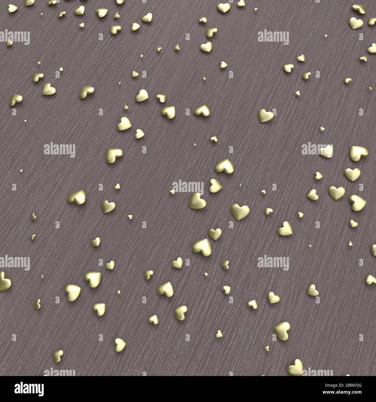 Gold Flowing Hearts Background Stock Photo - Alamy