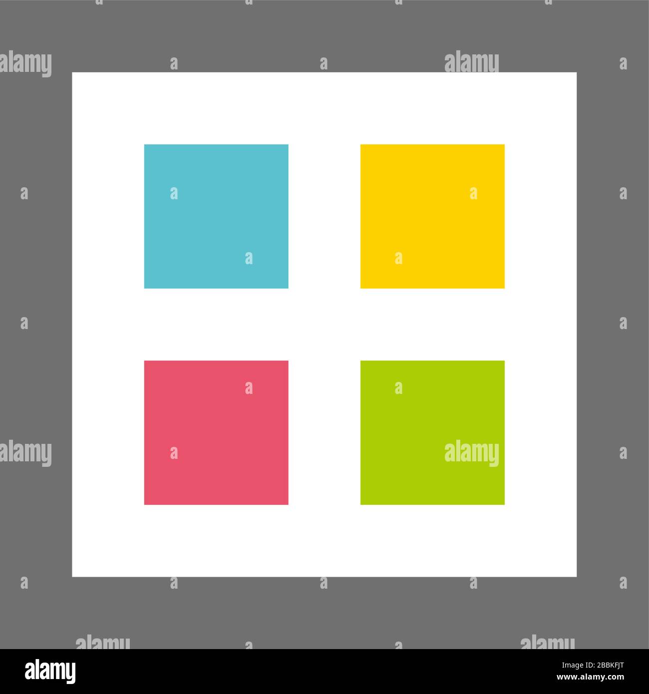 square colorful window simple geometric design vector Stock Vector ...