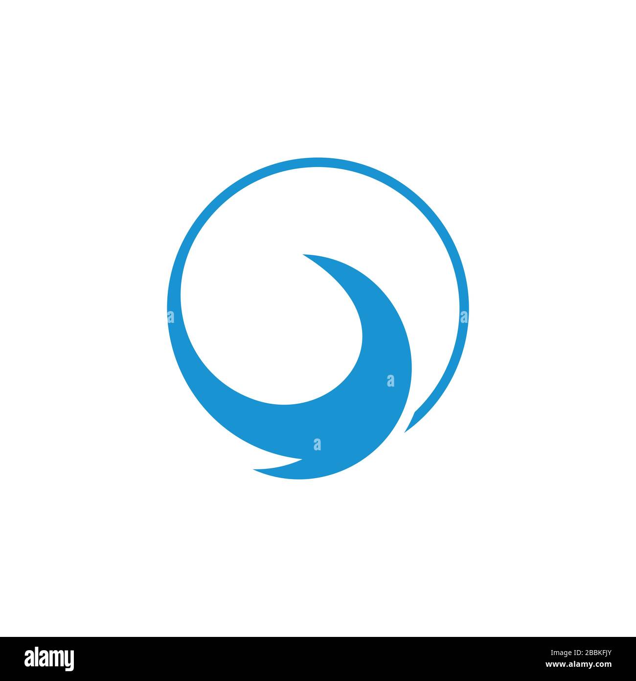 circle geometric waves silhouette circle logo vector Stock Vector Image ...