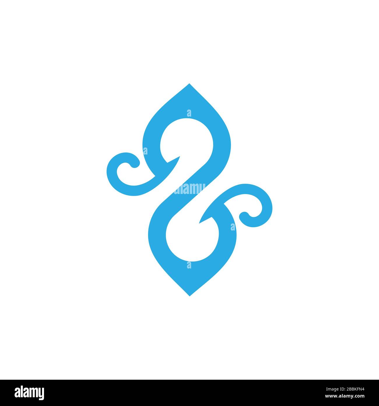 Curl of waves Stock Vector Images - Alamy