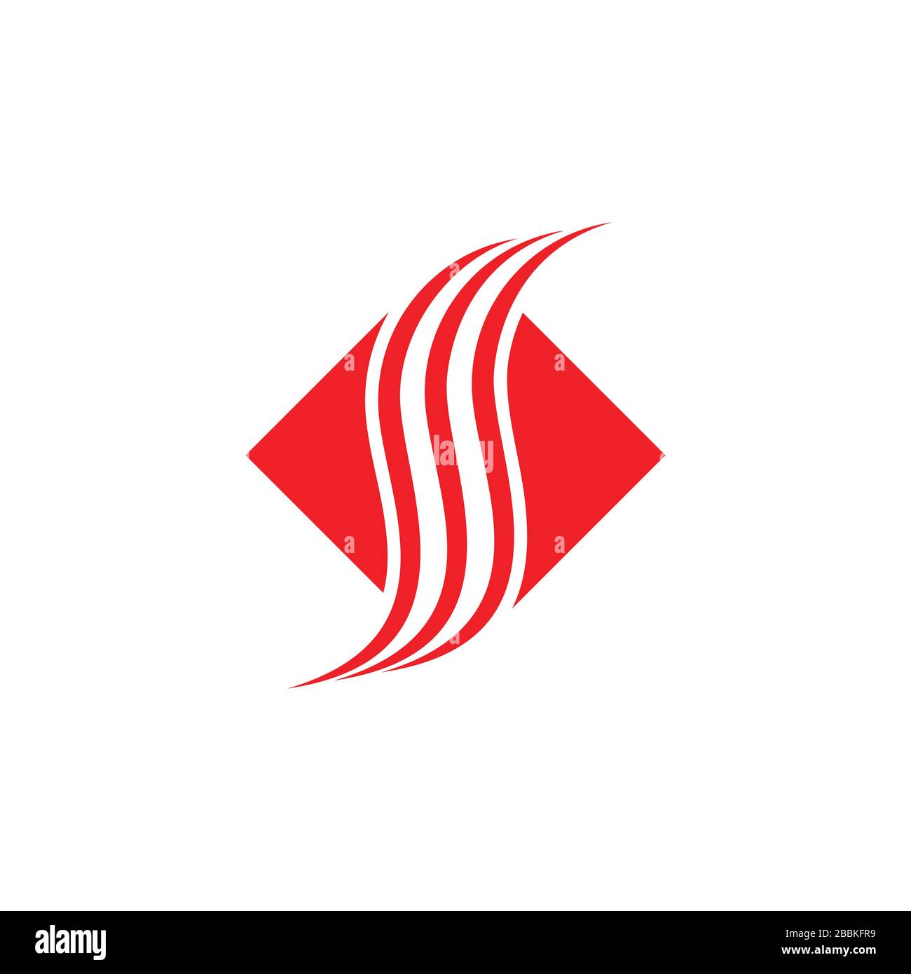 Simple curves wavy vector vectors Cut Out Stock Images & Pictures - Alamy