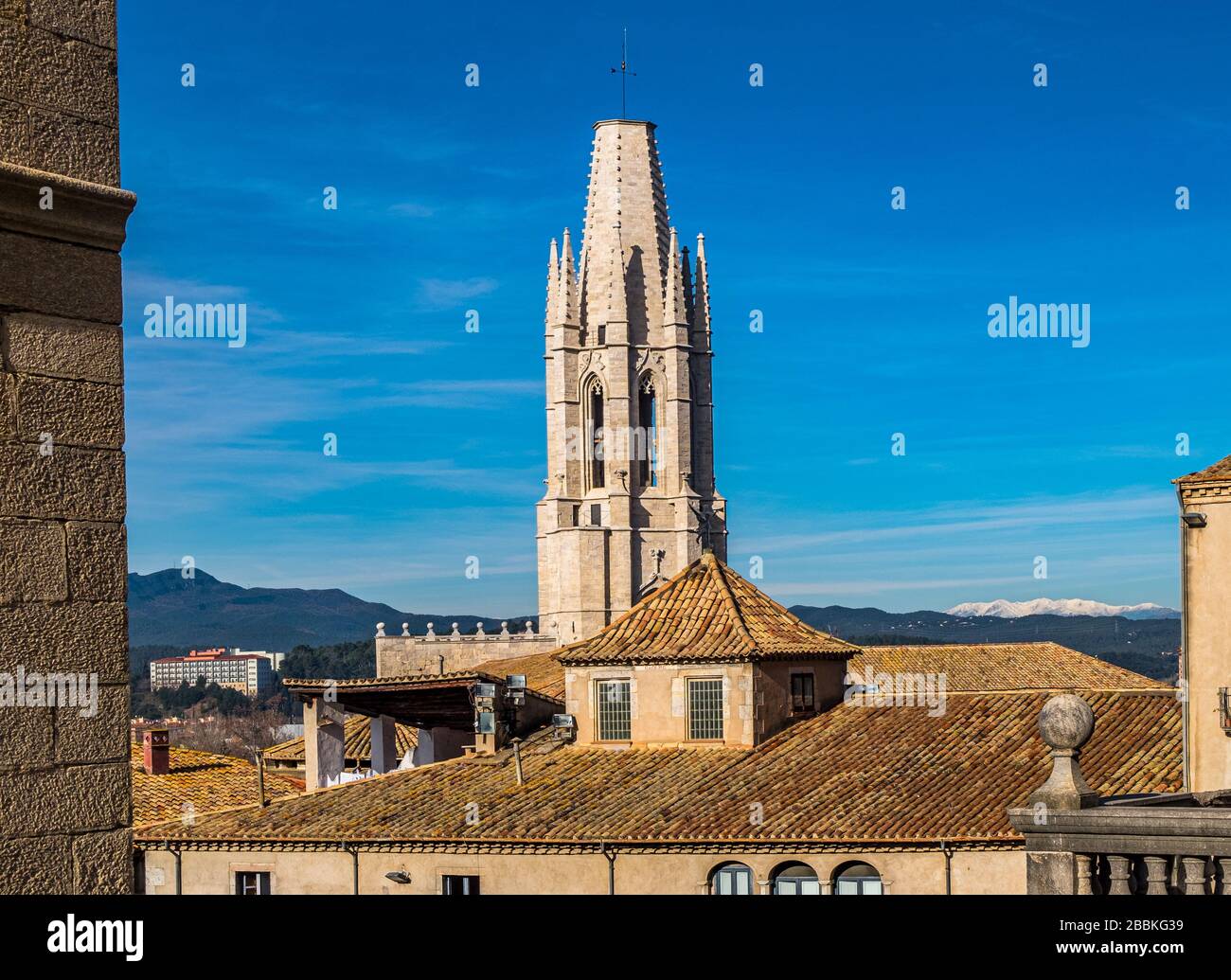 Girona city historical center in Catalonia, Spain Stock Photo - Alamy