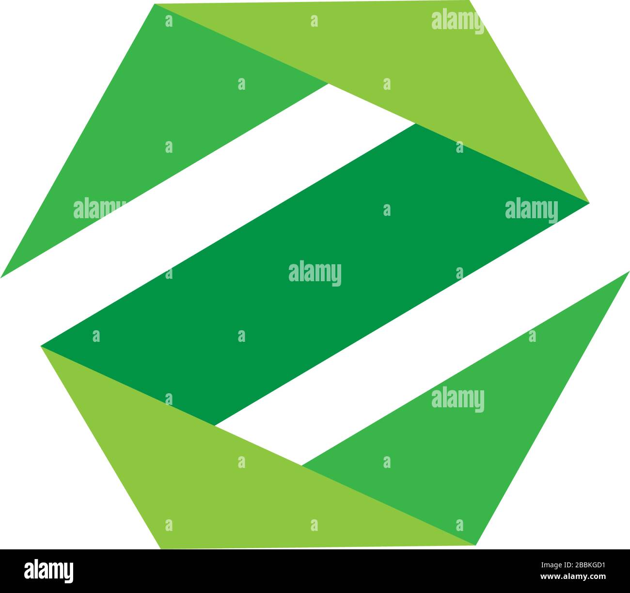 letter z hexagonal geometric gradient origami design logo vectors Stock ...